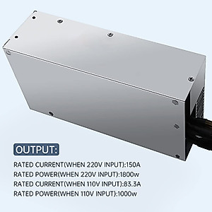 Power Supply Apw7 Equivalent 110V-230V - 1800W 6-Pin Connect Miner Mining sha-256 Algorithm, Mining Hardware, Asic Miner, Crypto Miner Rig for Mining Crypto Coins