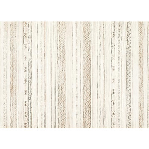 Boraya Area Rugs for Living Room: 9x12 Washable Boho Rug for Bedroom Large Neutral Bohemian Moroccan Farmhouse Geometric Dining Room Rugs Ultra Soft Floor Carpet Indoor for Home Office Nursery - Brown