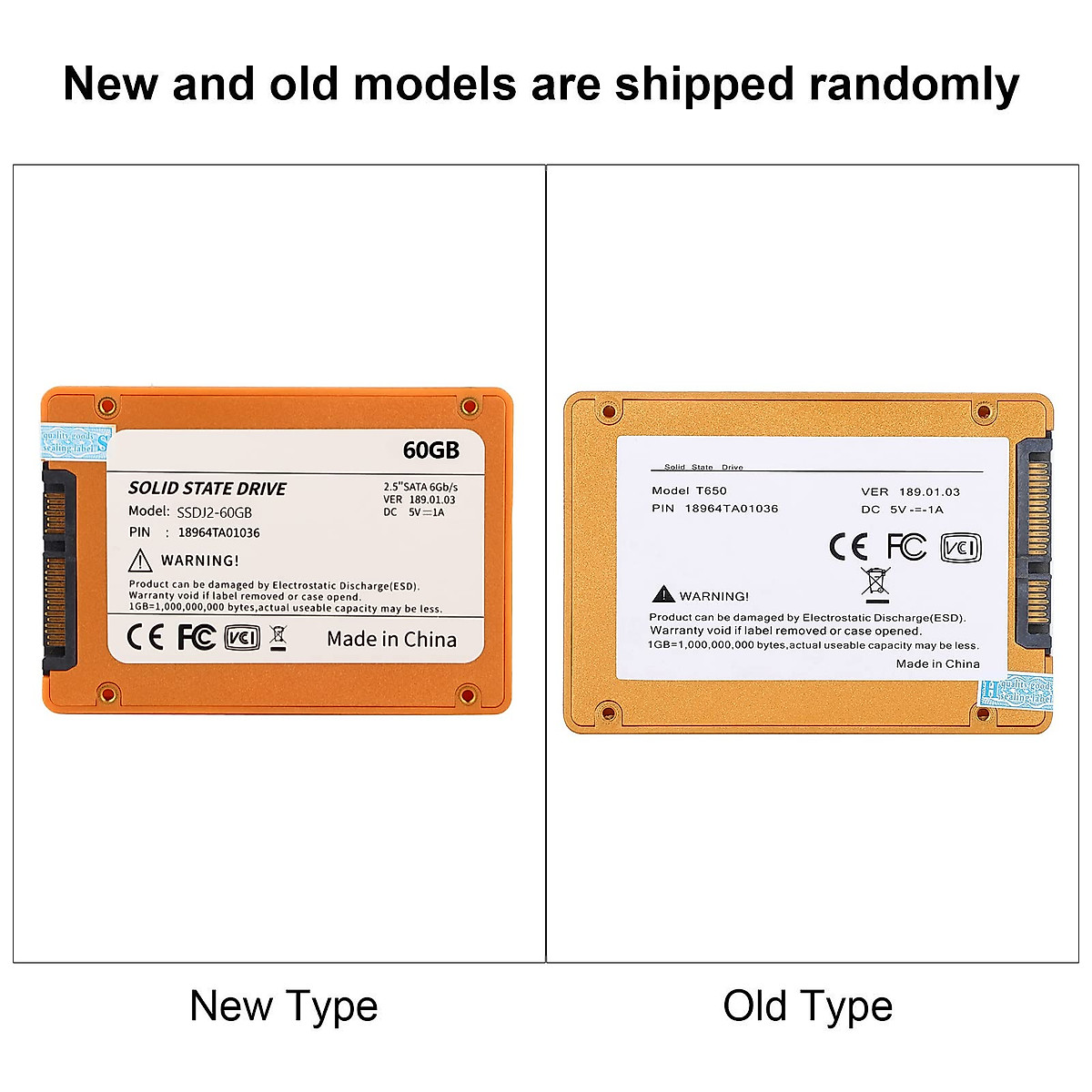 Qinlorgo Solid State Drive, Firm Sturdy Professional Good Performance Solid State Hard Disk Portable for Men Women for Laptop Desktop Computer(#2)