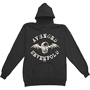 Avenged Sevenfold Men's Logo Hooded Sweatshirt X-Large Black