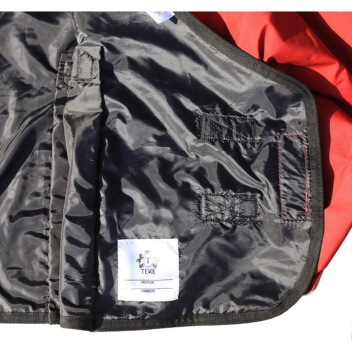 T TEKE Deluxe Horse Canvas Sheet for Snug and Clean in Stable, or as a Blanket Liner. (Size Range 51"-87" Including Mini Horse)