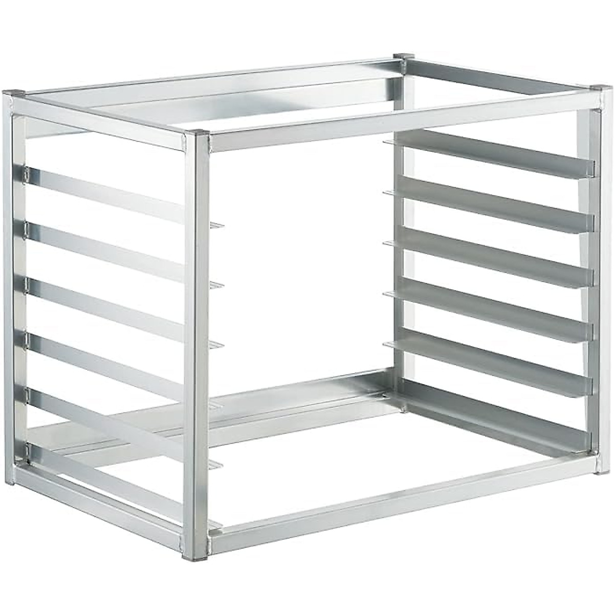 Express KitchQuip 28" x 18" x 21" Aluminum Wall Mounted Sheet/Bun Pan Rack | Fits 6 Full-Size Sheet Pans | Commercial-Grade Perfect for Bakeries, Restaurants, and Catering Kitchens | NSF Certified |