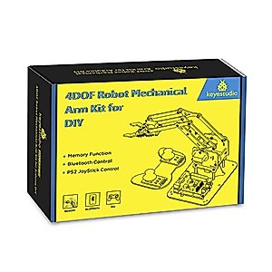 KEYESTUDIO Robot Arm Starter Kit for Arduino Coding Robotics Kit for Adults Teens 15+ Electronic Programming Project STEM Education