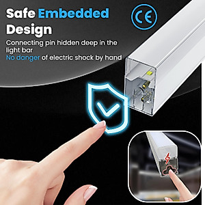 Hexagon Garage LED Lights.14 Grid 720W 86400LM 6500K Hex Honeycomb Ceiling Led Light with Rectangle Frame.Higher Brightness Honeycomb Hexagon Led Light System for Garage Barbershop Warehouse