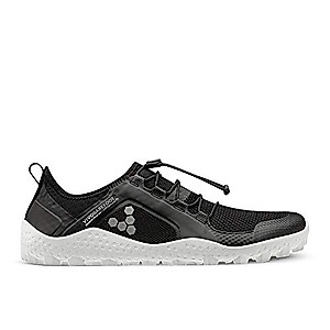 Vivobarefoot Primus Trail Sg, Womens Recycled Breathable Mesh Off-Road Shoe with Barefoot Soft Ground Sole Black