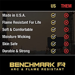 BENCHMARK FR Flame Resistant Face Mask Neck Gaiter - CAT2 (American Shemagh, Beige)