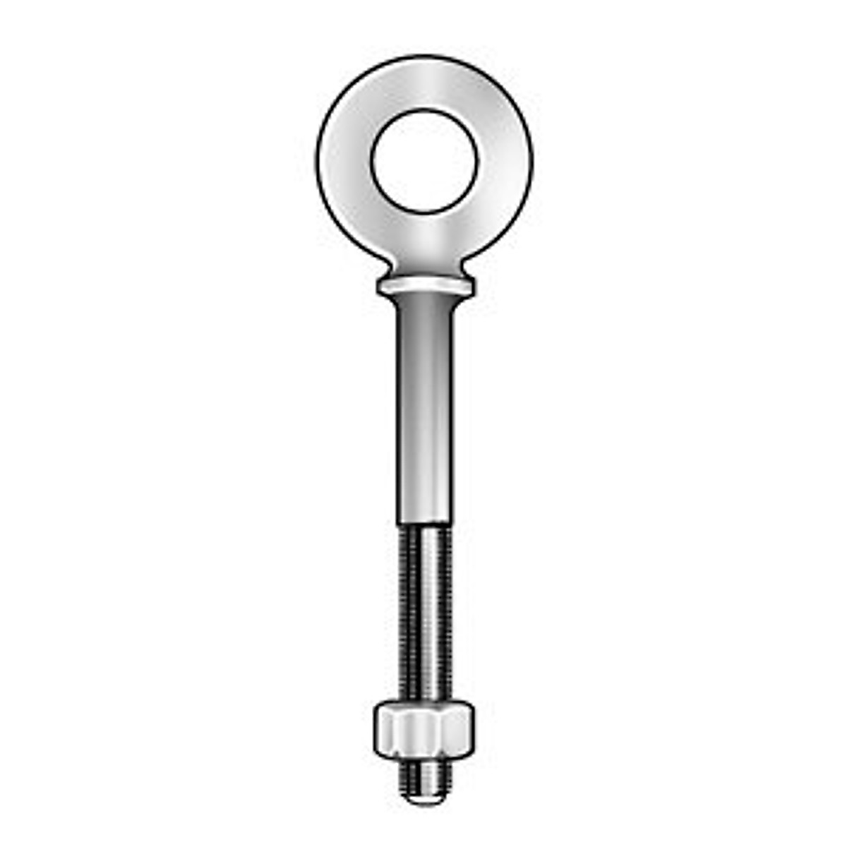 Ken Forging N2025-12 Shoulder Pattern Nut Eyebolts, 1/2-13" x 12"