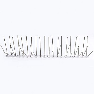 YARDWE 2pcs Bird Spikes Anti- Bird Nails Bird Repellent Metal Bird Deterant Spinners Stainless Steel Pigeon Spikes for Pigeon and Other Small Birds