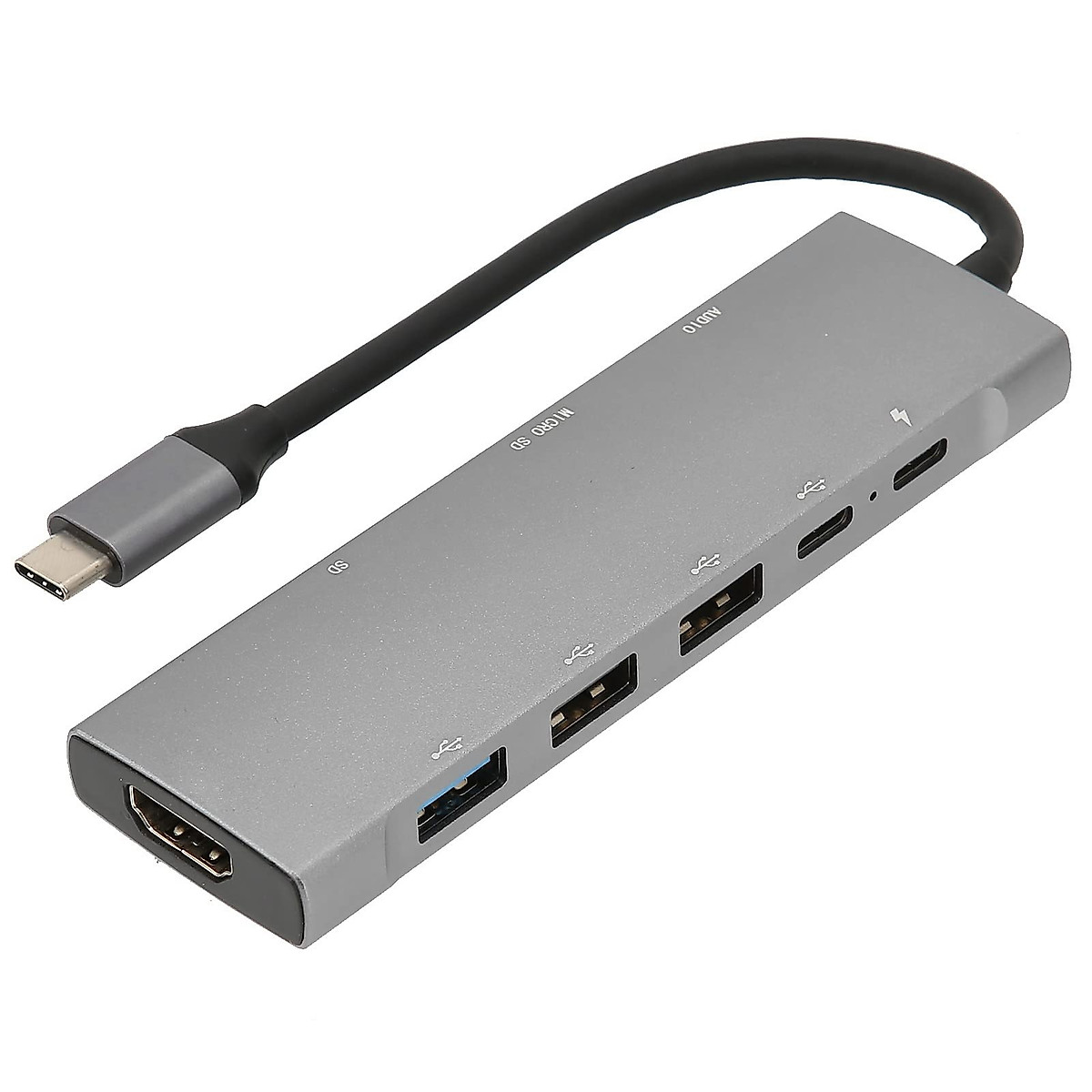 USB Charging Hub, Powerful Docking Station 5Gbps Data Transmission Read TF Card Plug and Play for Laptop for Projector for Computer