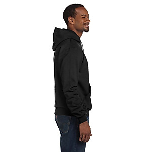 Champion Adult Pullover Hooded Sweatshirt, Black, Medium