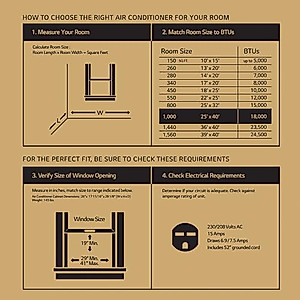 LG 18,000 BTU Window Air Conditioner, 230/208V, Cools 1,000 Sq.Ft. (25' x 40' Room Size), Quiet Operation, Electronic Control with Remote, 3 Cooling & Fan Speeds, Auto Restart, White