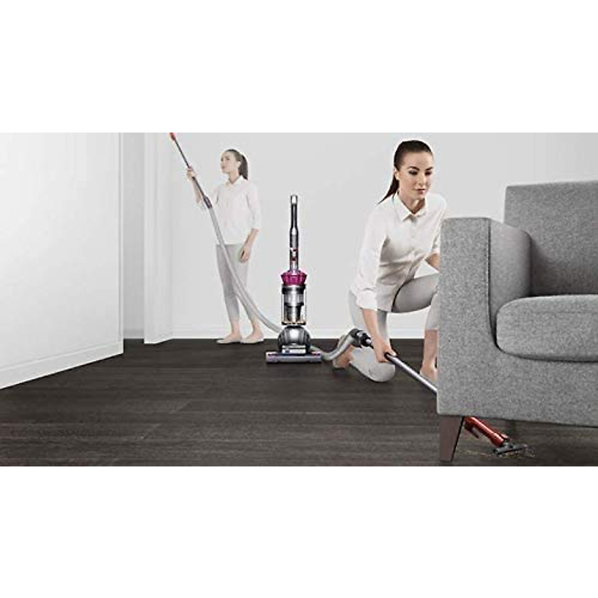 Flagship Dyson Ball Multi Floor Upright Vacuum Cleaner:High Performance, HEPA Filter, Bagless Height Adjustment, Strong Suction, Telescopic,Self Propelled, Rotating Brush +Hubxcel one Microfiber Cloth