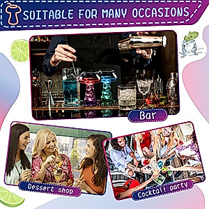 2 Pcs Mushroom Cocktail Glass Creative Martini Mushroom Glass Cup Glass Goblet Drink Cup for Wine Champagne Cocktail Home Bar Party, 260 ml