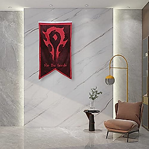 Bayyon For the horde Banner Flag 30x50 Inch Man Cave Home Office Bed Room Decor