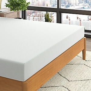 ZINUS 6 Inch Green Tea Memory Foam Mattress, Queen, Fiberglass Free, Patented Custom Contour Support, Sturdy Base Foam, CertiPUR-US Certified, Mattress in A Box, White