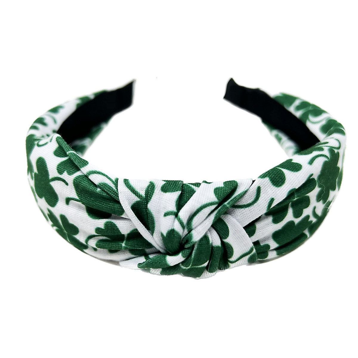 Shimmer Anna Shine St. Patricks Day Headbands and Scrunchie for Women and Girls (St Patricks Green Clover Shamrock)