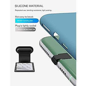 Gavemi USB C Dust Plug, for Phone USB Type C Port Dust Cover Cap, 2 Pack (Black)