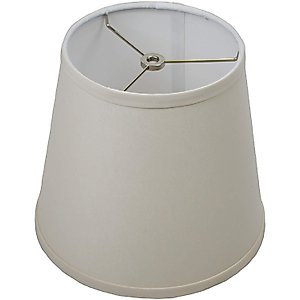 FenchelShades.com 7" Top Diameter x 10" Bottom Diameter 9" Slant Height Lampshade USA Made (Ivory)