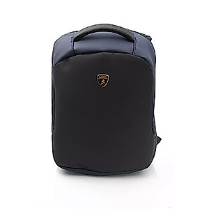 Automobili Lamborghini Blue Nylon Men's Backpack