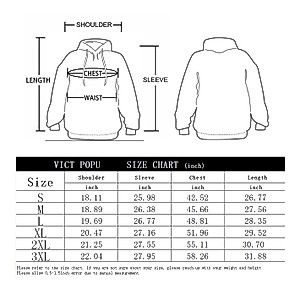 VICT POPU Hoodies For Men Pullover Long Sleeve hooded Plaid Jacquard With Big Pockets Solid Color Sweatshirt Dark Khaki 3XL