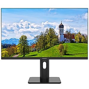KOORUI 27 Inch Computer Monitor QHD 1440p 75Hz Monitors IPS 95% DCI-P3 Business Monitors with HDMI/Type-C/DP for Home Office, Tilt Lifting Rotating Base Adjustable Stand, VESA Compatible