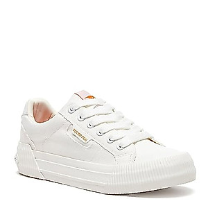 Rocket Dog Women's Cheery Sneaker, Canvas White, 7.5