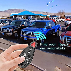 Keyless Remote Smart Key Fob Replacement Fit for 2008-2016 Chrysler Town and Country 2008-2016 Dodge Grand Caravan 2008-2020, M3N5WY783X