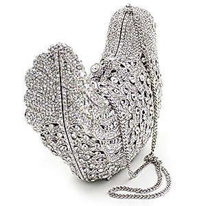 Ladies Diamond Clutch-Purse Chain Wedding Women Evening-Bag Rhinestone Luxury-Handbag Bird