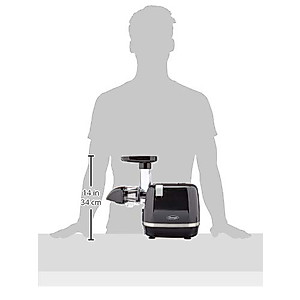 Omega Juicer H3000R Slow Masticating Extractor, 150-Watt, Black