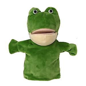 Animal Hand Puppets Set for Kids & Adults - 12.5" Premium Quality Soft Plush Toys with Movable Mouths - Perfect for Storytelling, Teaching, Preschool, Role-Play - Durable, Vibrant, Educational Puppets