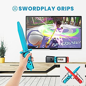 Switch Sports Accessories - CODOGOY 12 in 1 Switch Sports Accessories Bundle for Nintendo Switch Sports, Family Accessories Kit Compatible with Switch/Switch OLED Sports Games