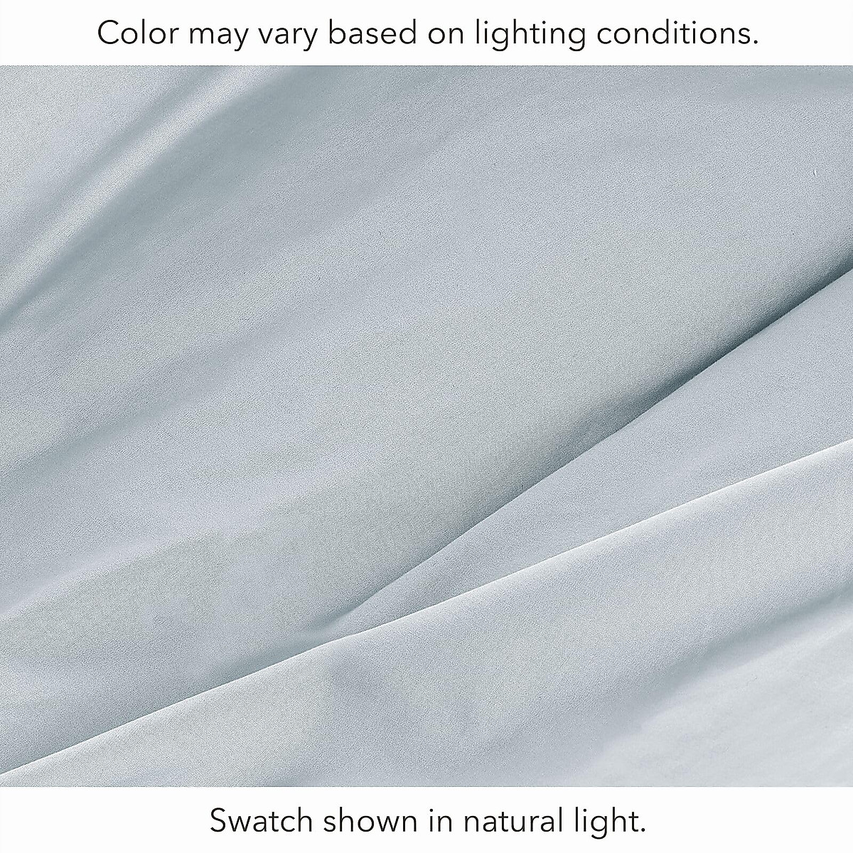 Nate Home by Nate Berkus 200TC 3-Piece Cotton Percale Duvet Cover | Crisp, Cool, Breathable Bedding Set from mDesign - Full/Queen Size - 1 Duvet Cover/2 Pillow Shams, Heron (Light Blue)