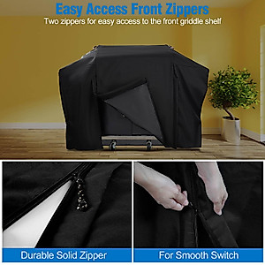 Griddle Cover for Blackstone 28 XL inch Griddle,Rip-Proof Upgraded Heavy Duty Material 75in Culinary Griddle Cover,Waterproof UV & Fade Resistant Flat Top Gas Grill Cover with Strap and Two Zippers