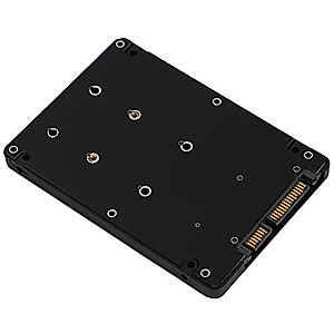 Mini Pcie mSATA SSD to 2.5 inch SATA3 Adapter Card with Case 7 mm Thickness Black