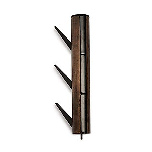 Umbra Flapper Coat Rack, Clothing Hanger, Umbrella Holder, and Hat Organizer, for Entryway, W400×D400×H1650mm, Walnut