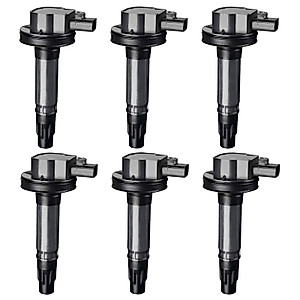 AUTOSAVER88 Ignition Coil Pack Set of 6 Compatible with Ford Edge Flex F150 Explorer Fusion Mustang Taurus - Lincoln MKS MKT MKK MKZ - Mazda 6 CX-9 Mercury Sable V6 3.7L 3.5L (Do not fit turbo)