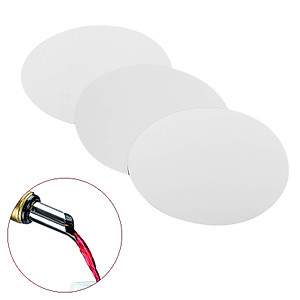 DOITOOL Whisky Foil Disk 20pcs Aluminum Foil Wine Aerating Tool Wine Glass Pour Beverage Bottle Stoppers Wine Pourer Cute Pour Spout Wine Sulfate Removers Wine Pour Disk Beer