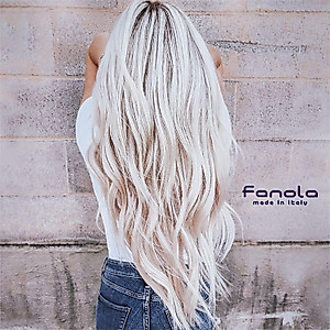 Fanola No Yellow Shampoo & Nutri Care Restructuring Conditioner 33.8 oz / 2pk - Anti Brass Depositing Purple Shampoo Toner for Blonde Hair,Damaged Hair