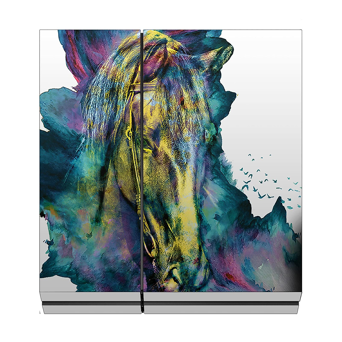 Head Case Designs Officially Licensed Riza Peker Horse Art Mix Vinyl Sticker Gaming Skin Case Cover Compatible With Sony PlayStation 4 PS4 Console