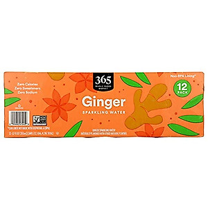 365 by Whole Foods Market, Sparkling Ginger Water 12Pk Cans, 12 Fl Oz