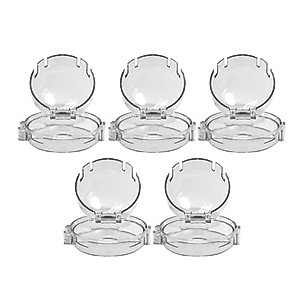 Child Safety Door Knob Cover 5pcs Clear Stove Knob Covers Child Safety Guards Universal Oven Cover Gas Cooker Protection for Home Kitchen Childproof Door Knob Cover