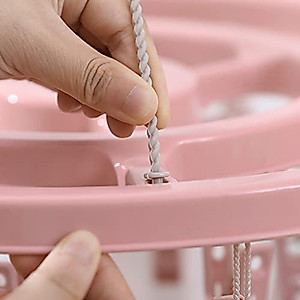 Ldirect Clip and Drip Laundry Hanger Drying Rack with 12 Clips (Light Pink)