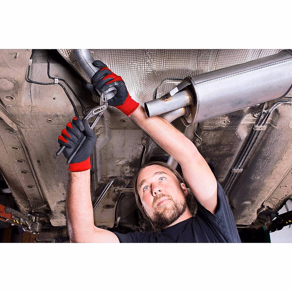 GREASE MONKEY Nitrile Coated Work Gloves - 15 Pairs - Size Large