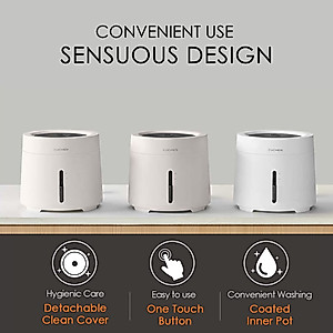 [CUCHEN] CRE-D0401W | Rice Cooker 4 Cup (Uncooked) (0.76 quarts): 4 person serving/per use | Warmer | Detachable Clean Cover | Nonstick Inner Pot | White [CUCHEN]