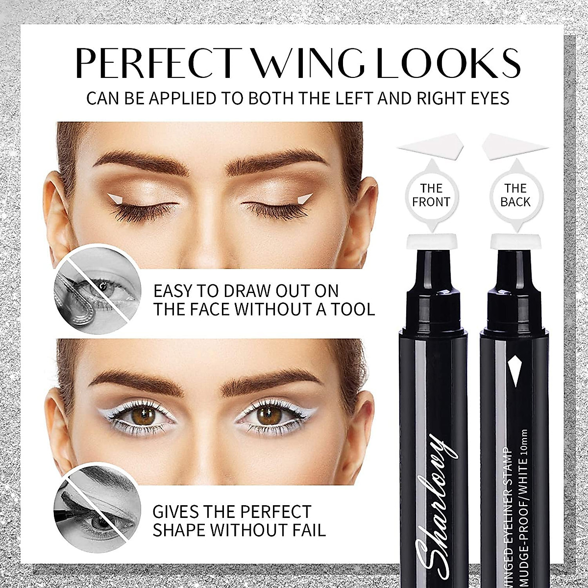 SHARLOVY eye pen 2 PACK black and white