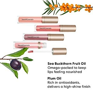 bareMinerals Mineralist Lip Gloss-Balm, Hydrating Lip Gloss + Balm Hybrid, Sheer Glossy Lip Balm, No Stickiness, Improves Lip Smoothness, Vegan