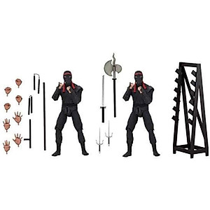 NECA 7" TMNT 1990 Movie Foot Soldier w/Weapons Rack 2 Pack Figure