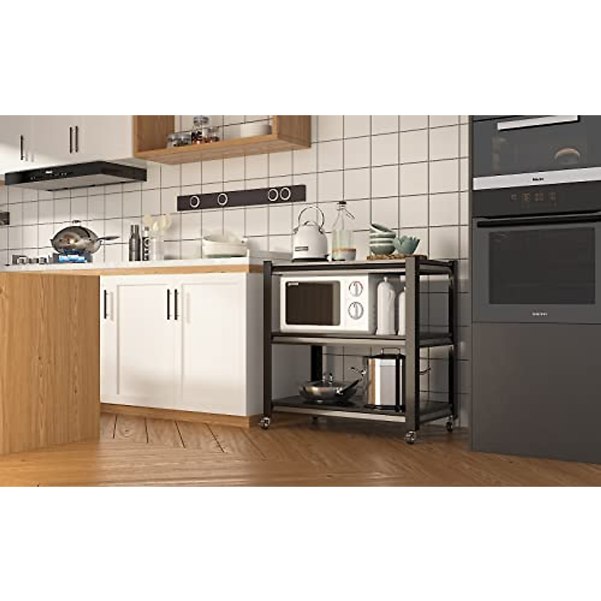 Fesbos Shelves Metal Garage Storage Shelves for Garage Storage, Adjustable Metal Shelves for Storage Shelving, 3-Tier Metal Heavy Duty Shelving, Industrial Storage Racks