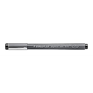 Staedtler Pigment Liner, 0.05mm, Black Ink (308-0.05)