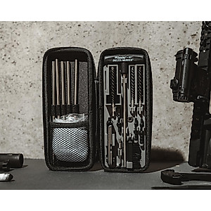 Wheeler Compact Tactical Rifle Cleaning Kit with Compact Storage Case for .22 to .30 Caliber Firearms and Maintenance